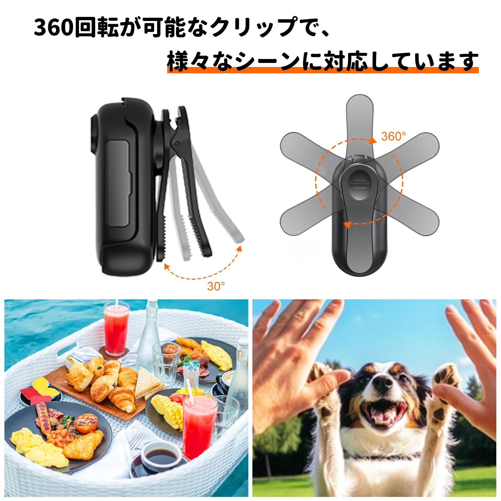 Amazon | YEAMOD 1080Pアクションカメラ 小型ウェアラブルVlogビデオ